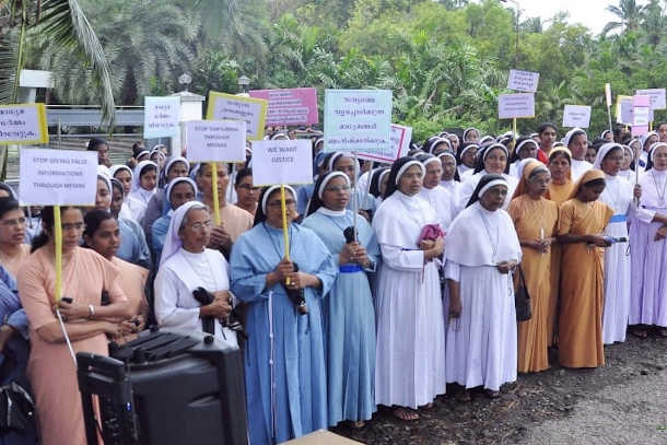 Indian nuns protest media coverage of dismissed sister - UCA News