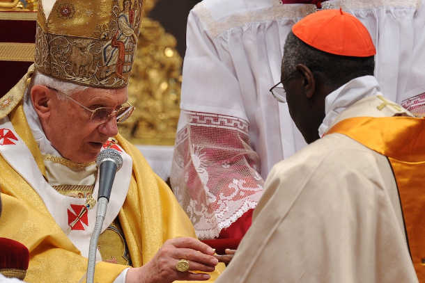Retired pope wants name removed from book on celibacy - UCA News