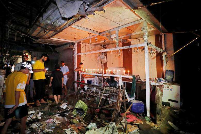 Pope 'deeply saddened' by deadly market bombing in Iraq - UCA News