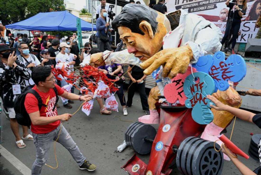 Filipinos protest as Marcos family cleared in graft case - UCA News