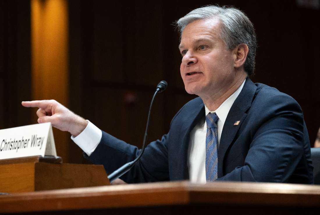 FBI director spars with GOP senators about memo targeting Catholics ...