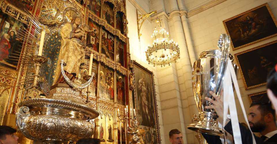 Real Madrid offers championship trophy to Virgin of Almudena - UCA News