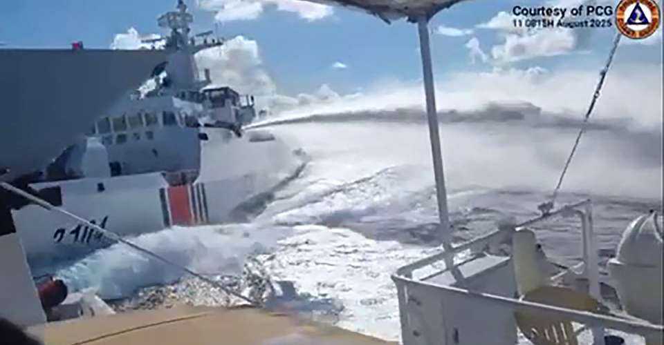 Chinese Vessels Collide Chasing Philippine Boat In South China Sea