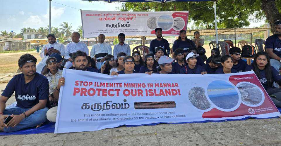 Sri Lankan Catholics oppose sand mining, wind power mill in Mannar - UCA News